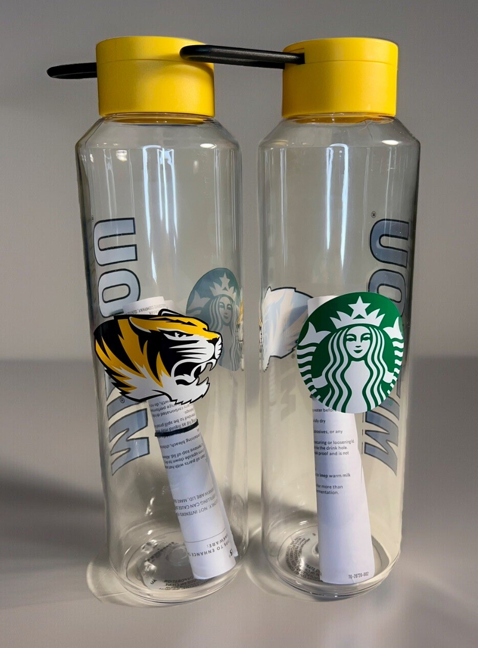 STARBUCKS Mizzou Plastic Water Bottle 24 oz University of Missouri | eBay