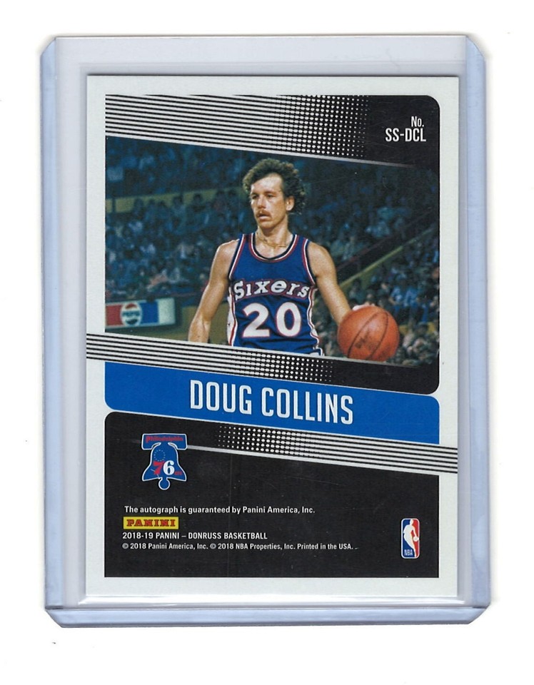 2018/19 Donruss Significant Signatures Doug Collins Philadelphia 76ers ...