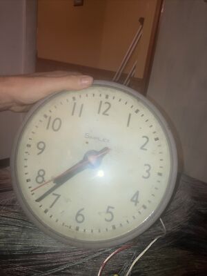 Simplex School Clock No 507-042 In Gd Con. Glass Face No Cracks | eBay