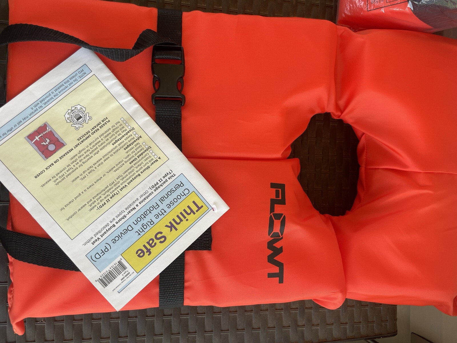 Flowt Marine Boat Buoyant Life Vest 40000-UNV | Type II Adult Red PFD ...