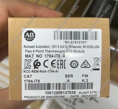 New Factory Sealed AB 1794-IT8 Flex I/O 8 Channel Thermocouple Input ...