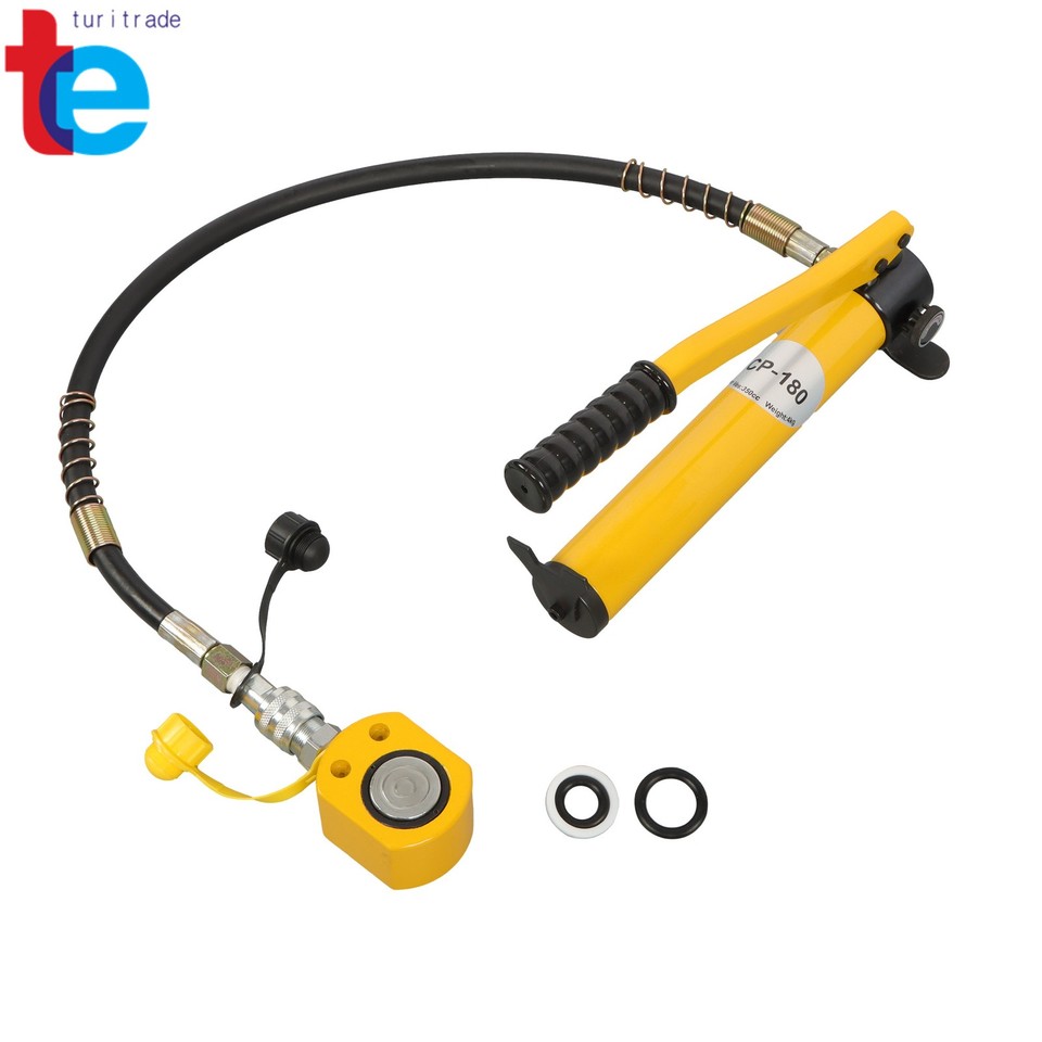 Professional 10Ton Low Profile Porta Power Kit CP-180 Manual Hydraulic ...