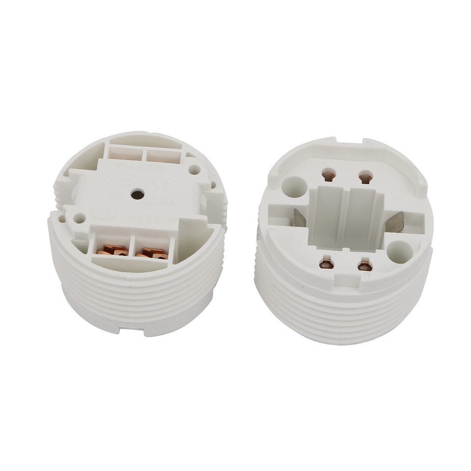 10 Pcs F448Q AC 500V 2A G24 Base H Light Socket Fluorescent Tube Lamp ...
