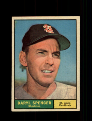1961 DARYL SPENCER TOPPS #357 CARDINALS *0834 | eBay