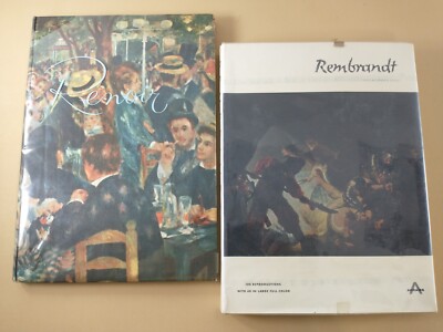 Vintage REMBRANDT & RENOIR Art Print Reproduction Book Lot From ITALY ...