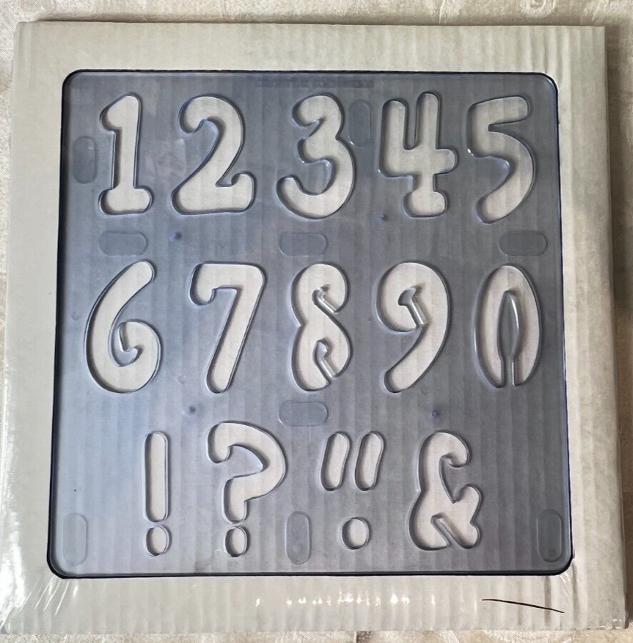 Creative Memories Creative Cuts Playful Numbers Pattern Scrapbooking ...