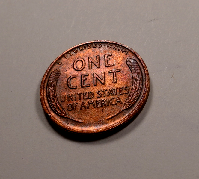 1914 Lincoln Wheat Penny Cent ~ Almost Uncirculated AU (red/bn) ~ (W407 ...