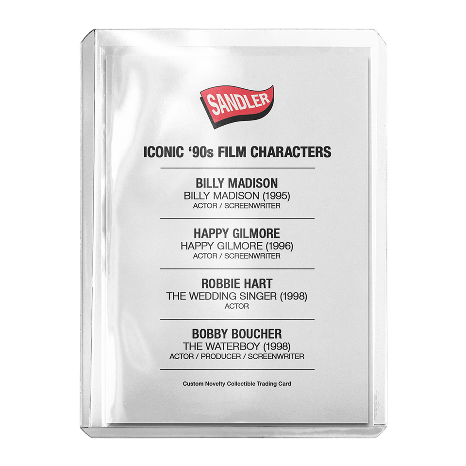 Adam Sandler x Iconic 90s Film Characters Custom 65 Style Novelty ...