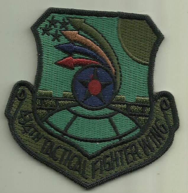 434TH TACTICAL FIGHTER WING USAF PATCH AIRCRAFT PILOT AIRFORCE USA READ ...