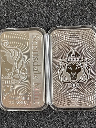 1 oz .9999 Silver Bar Scottsdale Mint VORTEX Silver Bullion Bar ...