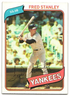 Fred Stanley 1980 Topps ML Baseball Card #387 NY Yankees | eBay