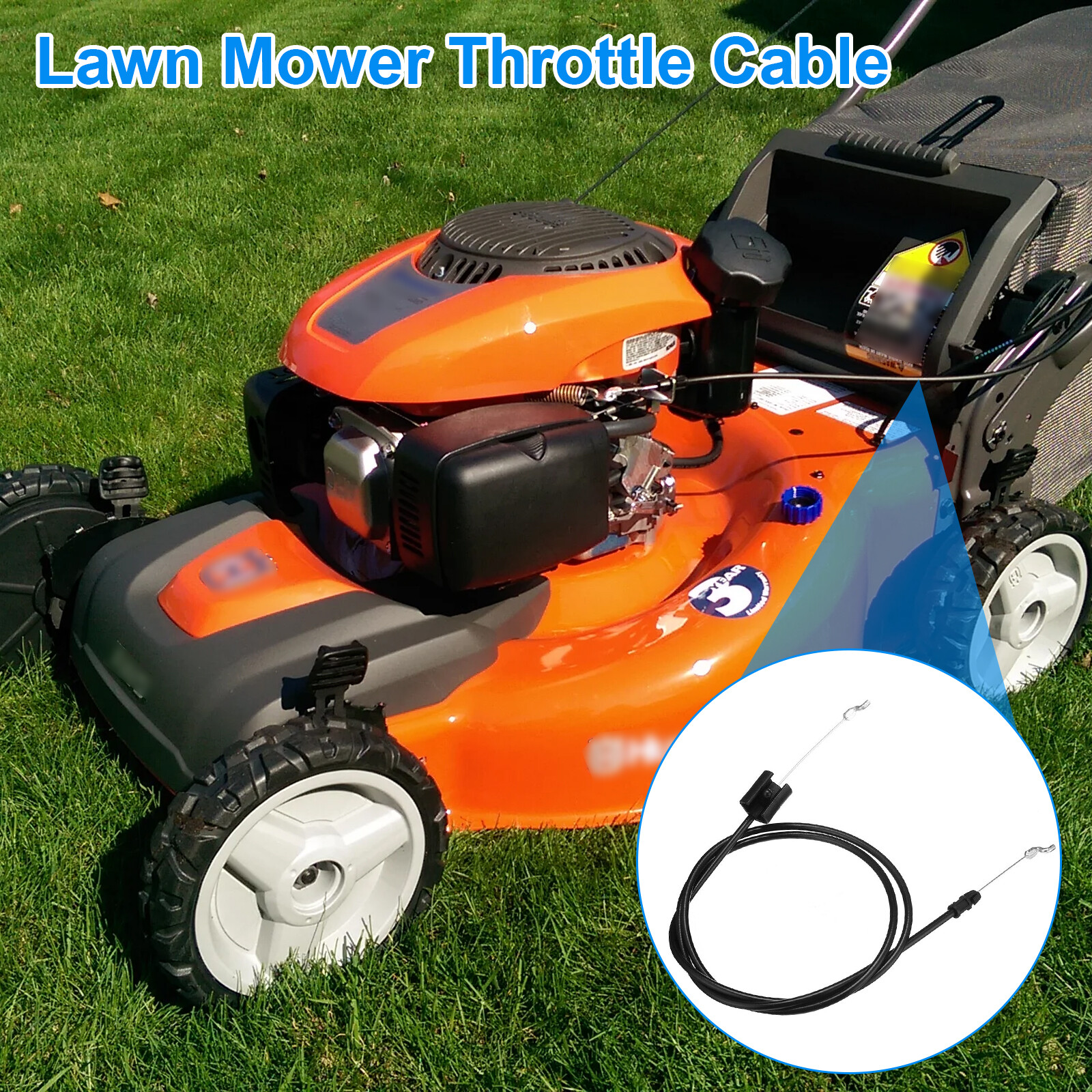 2X 56" Lawn Mower Brake Control Cable Replacement For Craftsman ...