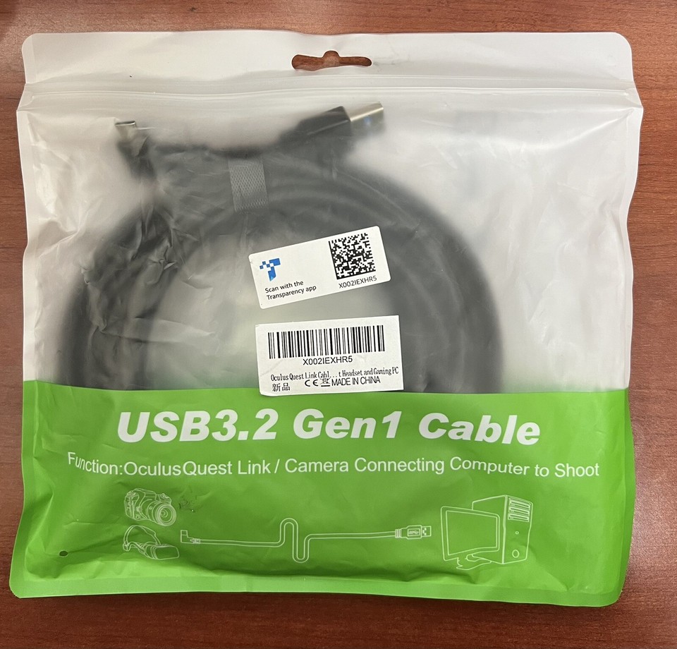 USB 3.2 Gen 1 Cable Oculus Quest Link/Camera/VR/Quest Connecting USB A ...