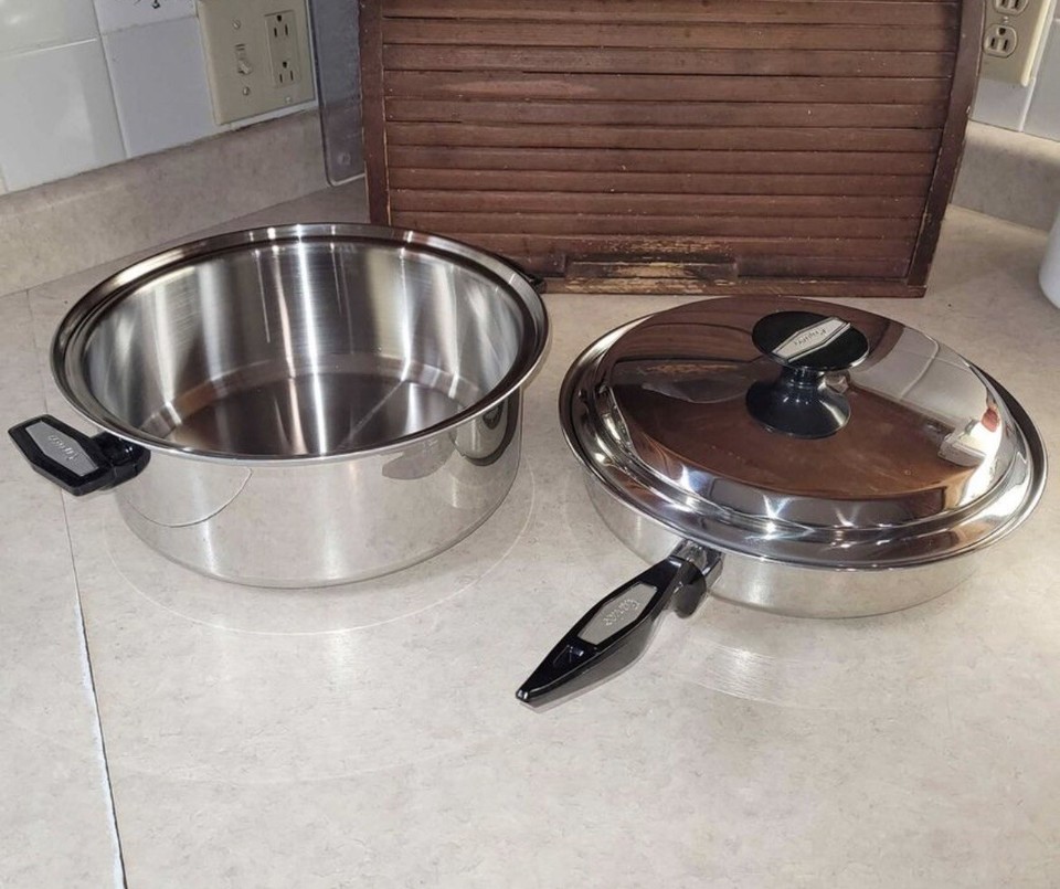 Carico Waterless Stainless Pots Pan Skillet Cookware New | eBay