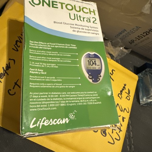 One Touch Ultra 2 Blood Glucose Monitoring System Diabetes Monitor New ...