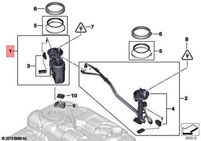 Genuine BMW E70N E71 F15 F16 SAC SUV Fuel Pump OEM 16117207599 | eBay
