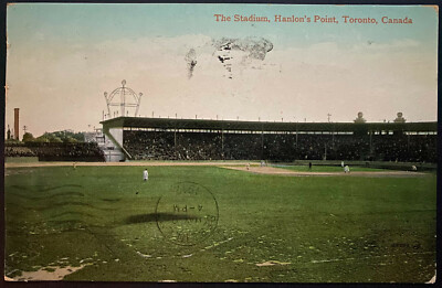 Hanlan's Point Toronto Stadium Baseball Postcard Maple Leafs Babe Ruth ...