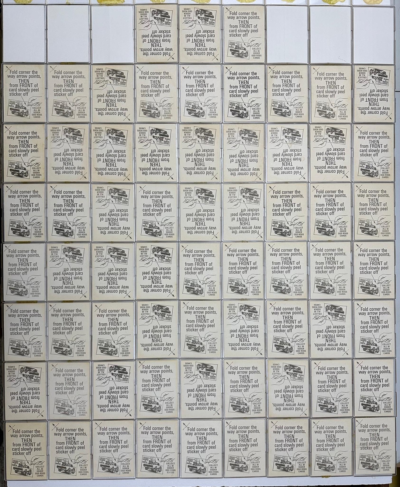 1970 Odder Odd Rods Vintage Bubble Gum Trading Card Set of 66 Donruss ...