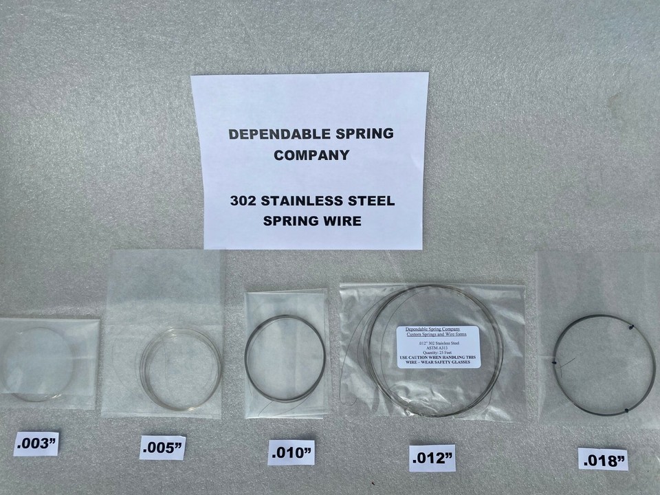 .078" / 14 Gauge - 302 STAINLESS STEEL WIRE SIZE 25 FEET HIGH QUALITY ...
