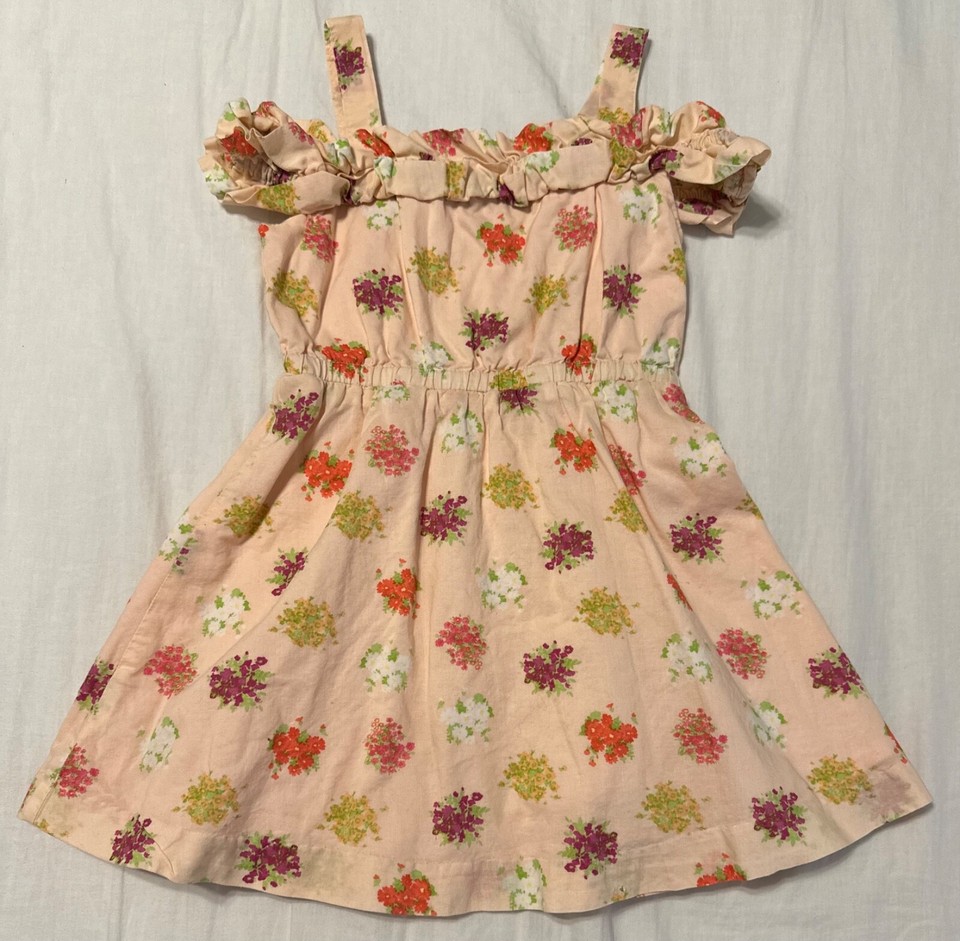 Janie and Jack Field of Flowers Cold Shoulder Dress Girls Size 2T | eBay