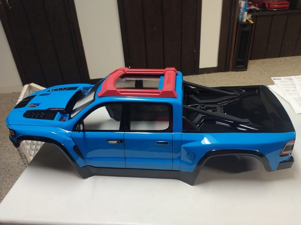 MeanRC Custom Painted Traxxas XMAXX, RC Body With Mount, Roof Skid ...