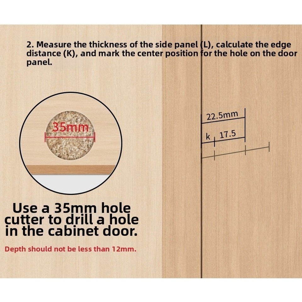 Invisible Hinge for Inward Opening Doors with Silent Buffer and 3D ...