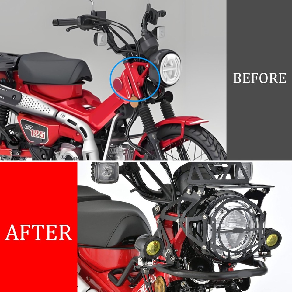 US FRONT FOG LIGHT BRACKET PLATE SUPPORT FOR HONDA CT125 2021-2024 ...