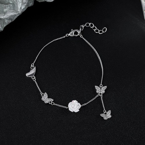 Bracelet en argent la mode avec cam lia et papillon de cr ateur | eBay