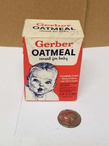 Vintage Gerber Baby Food Box Oatmeal | eBay