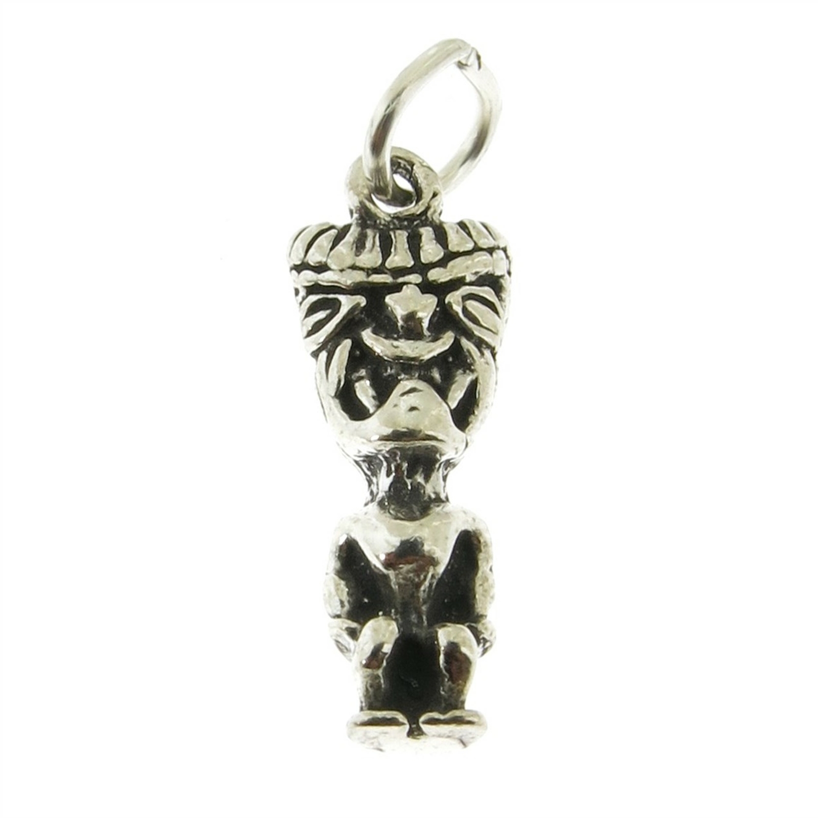925 Sterling Silver Tiki Charm | eBay