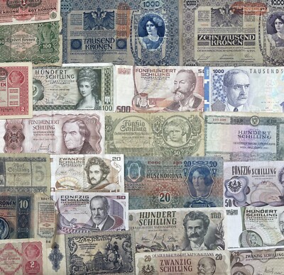 AUSTRIAN BANKNOTES - CHOICE OF NOTE AND STYLE - AUSTRIA | eBay