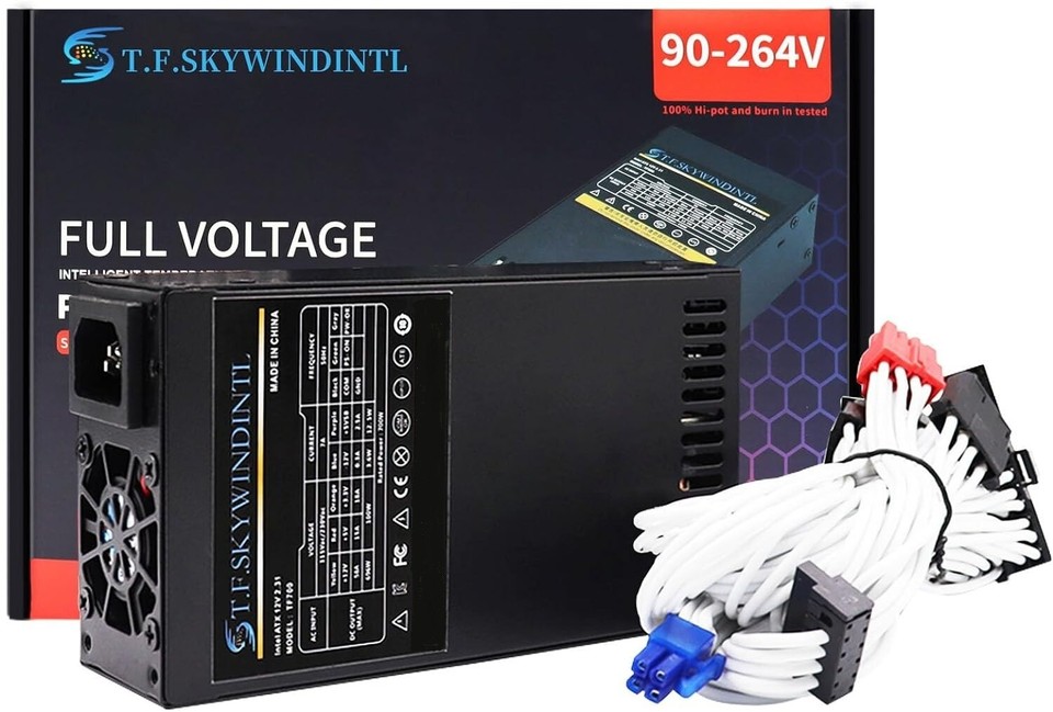 600W PC Power Supply For Enhance 7660B 1U Flex ATX PSU Computer Mini ...