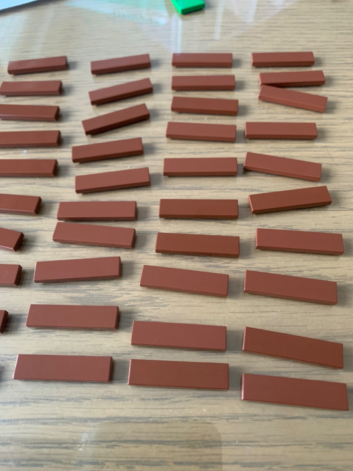 Lego Bricks Parts 36 x Brown 1x4 Tile Flat Thin Studless Plate 243126 ...