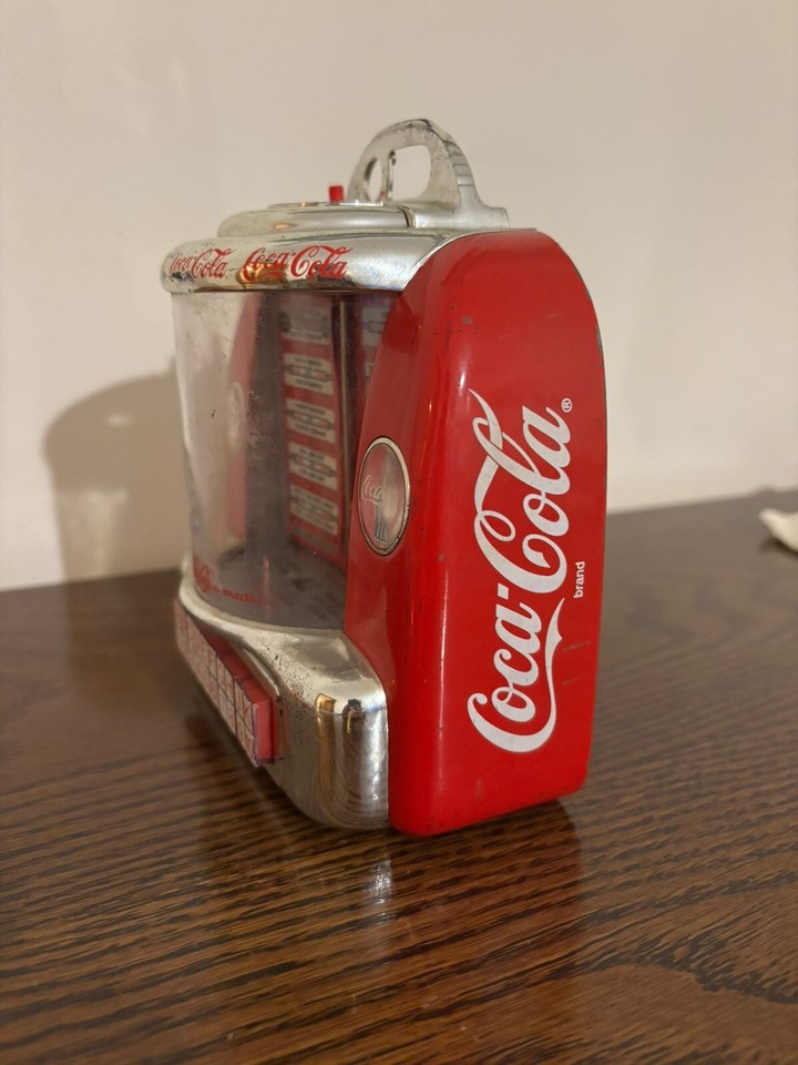 Vintage Coca-Cola Tabletop Jukebox Collectible Musical Bank Seeburg ...