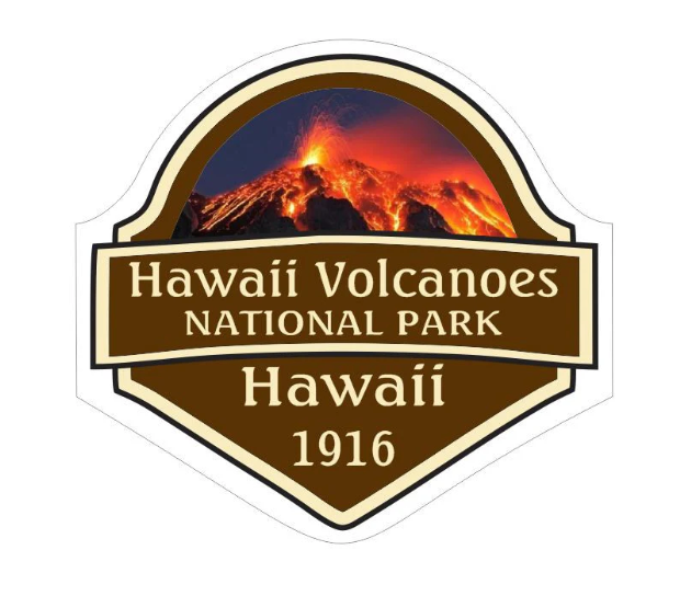 4" hawaii volcanoes national park 1916 bumper sticker decal usa made | eBay
