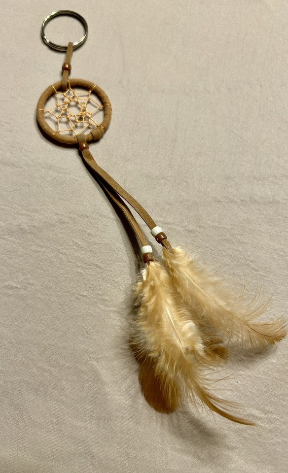Leather Feather Dream Catcher Keychain Dream Catcher Key Chain, Free ...