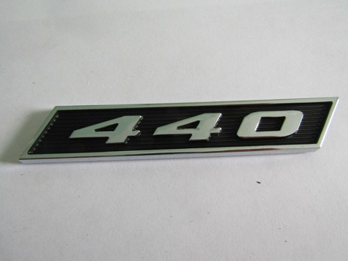 440 ENGINE SIZE HOOD SCOOP FENDER BODY EMBLEM FITS DODGE CHRYSLER ...