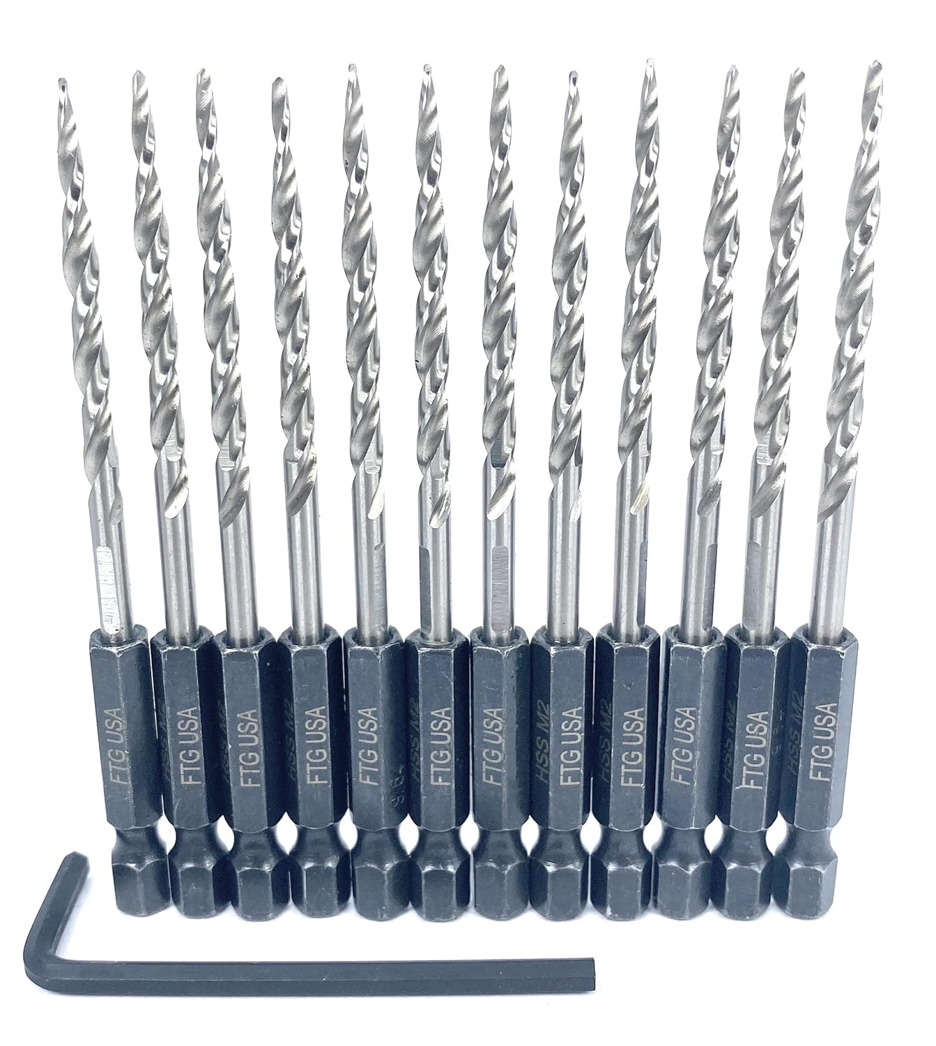 USA Tapered Countersink Drill Bit Set 9/64" Countersink Replacement ...