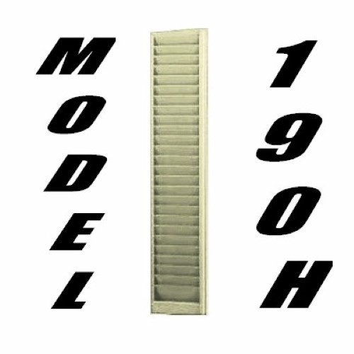 Wall Mount Swipe Card ID Badge Rack, 25 Pocket, For Cards up to 3-3/4 ...