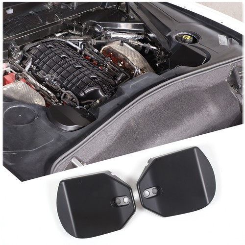 ABS Carbon Fiber For Corvette C8 Car Rear Strut Shock Tower Cover Trim ...