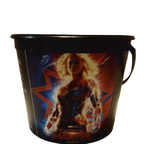 Captain Marvel Popcorn Bucket With Handle Coke Coca Cola Regal | eBay