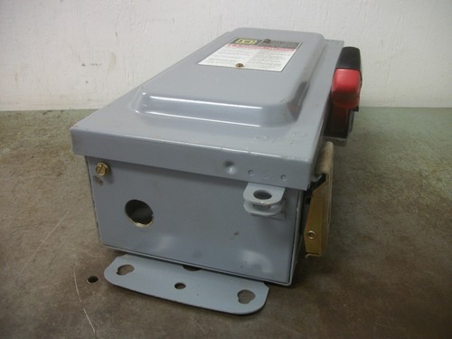 SQUARE D DISCONNECT TYPE 3R,5,12 H361AWK 30AMP 600VOLT 3POLE FUSIBLE | eBay