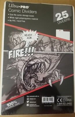 (25-Pack) Ultra Pro White Tabbed Comic Book Dividers - Fits Storage ...