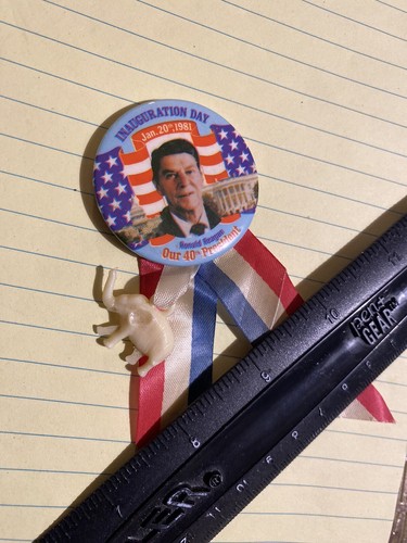 1980 RONALD REAGAN INAUGURATION PIN PINBACK BUTTON w REPUBLICAN ...