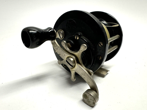 Vintage Penn Model No. 85 Fishing Reel Black w/Wires Made in USA | eBay