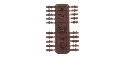 SOMMERFELDT 168 HO Scale Brown Insulators (Measurements 2.6 X 5.4 Mm ...
