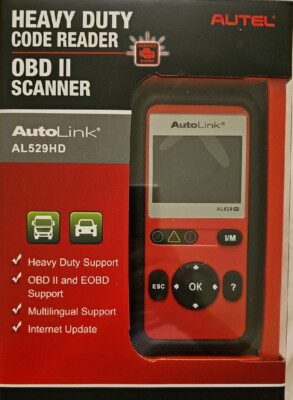 Autel AL529HD Heavy Duty Code Reader OBD2 Scanner Autolink | eBay