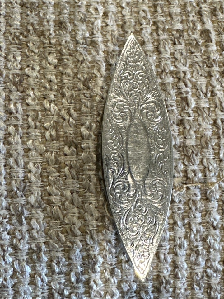 Antique Tatting Shuttle Floral Repousse Victorian Era Lace Tool | eBay