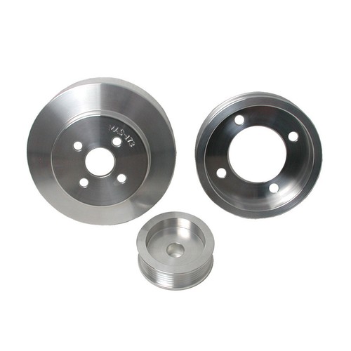 BBK PERFORMANCE 3pc. Aluminum Pulley Kit - 94-95 Mustang 5.0L 1554 ...