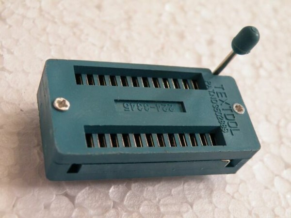 Zero Insertion Force Socket 24p 24 Pin ZIF for ICS Textool 0.6" UK ...